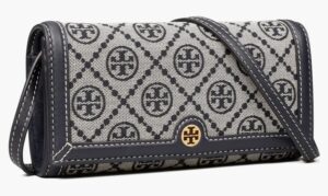 tory burch t monogram jacquard chain wallet 135846 tory navy 405