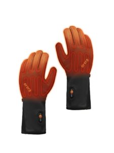 ororo heated gloves liner for men and women, lightweight heated liner gloves for riding, skiing and arthritis hands (black, s)