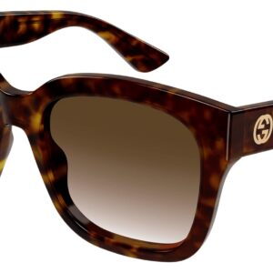 Gucci GG1338SK 002 Havana/Brown Gradient Square 54mm Women's Sunglasses