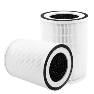 atxkxe kilo air purifier filter replacement compatible with afloia air purifier kilo and kilo pro, air purifier filter, 2 packs