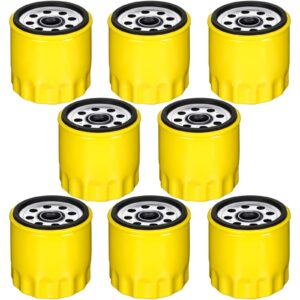 therwen 8 pcs 52 050 02 oil filter extra capacity oil filter compatible with kohler engine lawn mower ch11-ch25 cv11-cv22 m18 m20 sv715 sv725 sv735 52 050 02 5205002s 52 050 02-s1