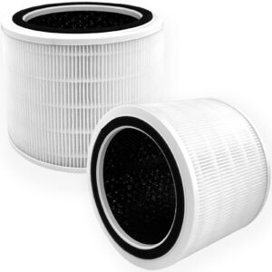 replacement filter for levoit core 200s air purifier, 3-in-1 hepa, high-efficiency activated carbon, part core 200s-rf, 2 pack