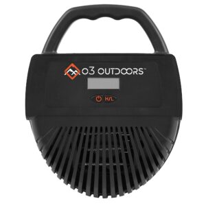 o3 outdoors overlander 750 air purifier & odor eliminator, rechargeable, compact design, variable time settings, usb rechargeable, outdoors, sports & camping 5" x 3" x 1" (black)