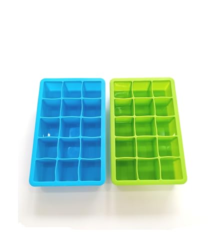 2 Pack ice cube tray with silicone Lid,ice trays for freezer,Silicone ice cube trays for freezer,Ice cube trays with lids,Covered ice cube trays for freezer,Ice trays