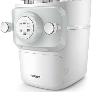 Philips 7000 Series Pasta Maker, ProExtrude Technology 150W, 8 discs, Perfect Mixing Technology, Preapre up to 8 Portions, HomeID App, White, (HR2660/03)