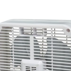 EZ-CHILL 9" Electric Portable 2-Speed, Quiet Box Fan, Ideal for Home, Bedroom, Dorm, & Office, BP-9B