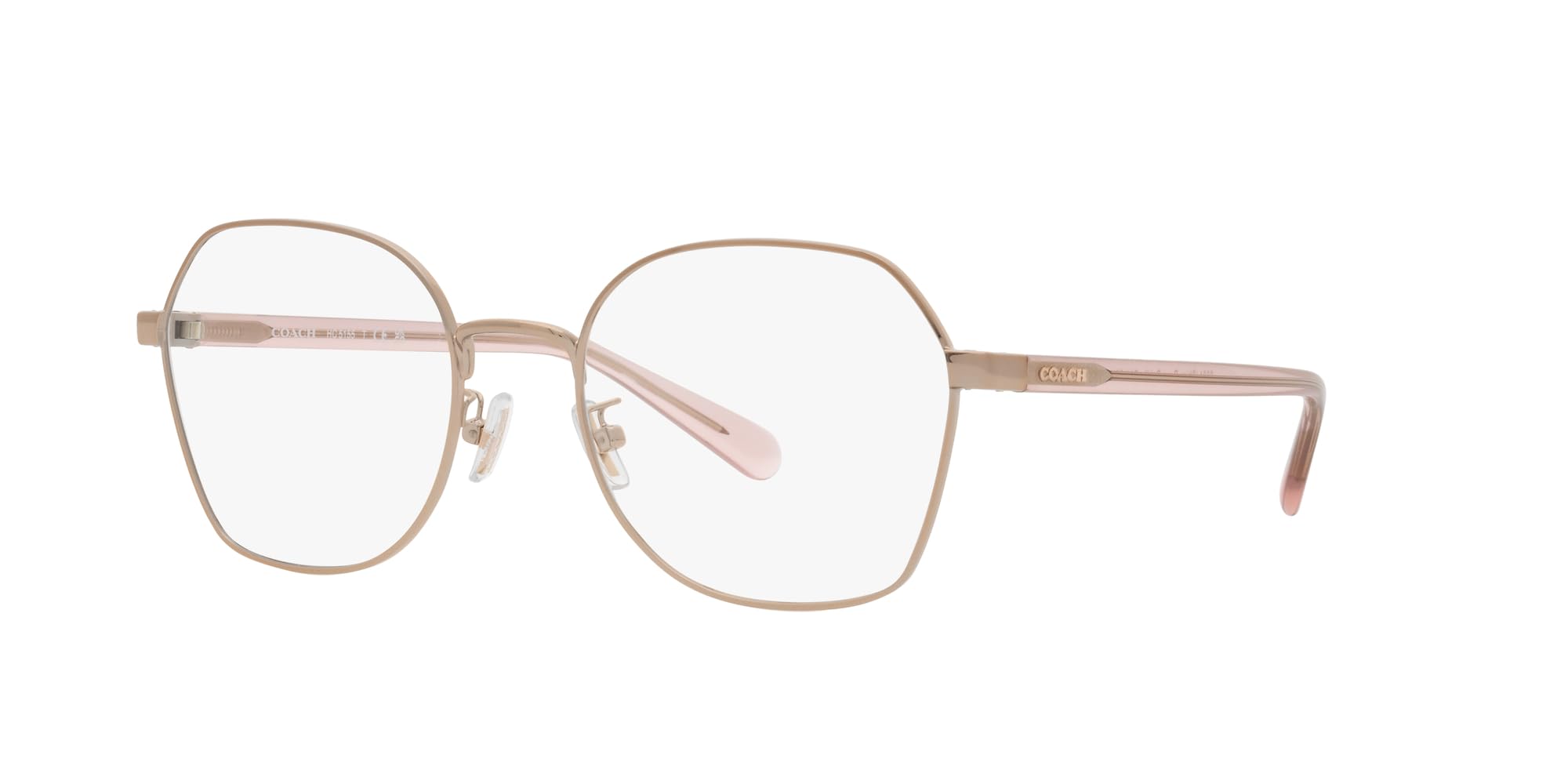 Coach HC5155 Prescription Eyewear Frames, Shiny Rose Gold/Demo Lens, 54 mm