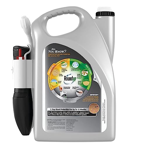 Roundup Dual Action 365 Weed & Grass Killer Plus 12 Month Preventer with Comfort Wand, Kills & Prevents for up to 1 Year, 1 gal.