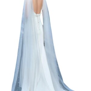 YouLaPan Wedding Wrap Shrug Shawls Stole Boleros Cape Capelet Rhinestone Bride (off white)