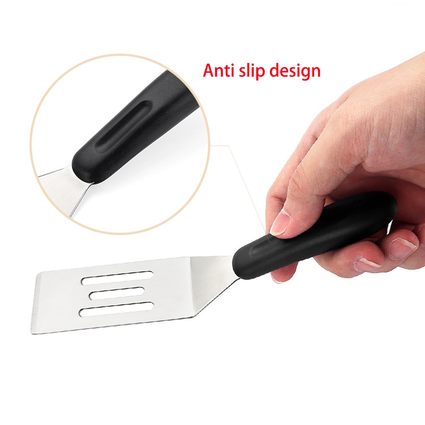 Mini Spatula,Small Spatula for Kitchen Use,Metal Spatula for Cooking,Small Metal Spatula for Cast Iron Skillet, Ideal for Steaks,Brownies, Eggs,or Cookie etc. (1)