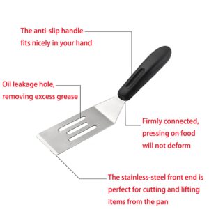 Mini Spatula,Small Spatula for Kitchen Use,Metal Spatula for Cooking,Small Metal Spatula for Cast Iron Skillet, Ideal for Steaks,Brownies, Eggs,or Cookie etc. (1)