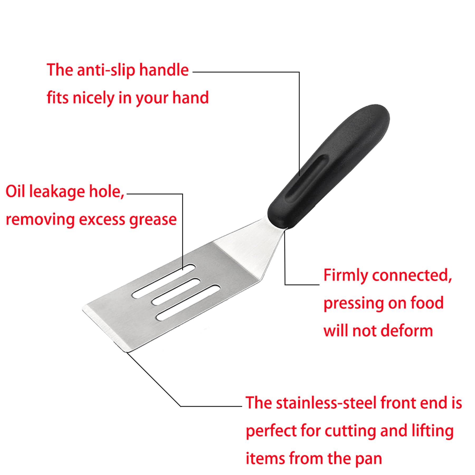 Mini Spatula,Small Spatula for Kitchen Use,Metal Spatula for Cooking,Small Metal Spatula for Cast Iron Skillet, Ideal for Steaks,Brownies, Eggs,or Cookie etc. (1)