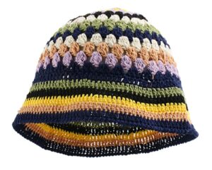 women crochet bucket hats handmade cloche hats knitted beanies floppy fishing hat floral cap striped trendy outdoor