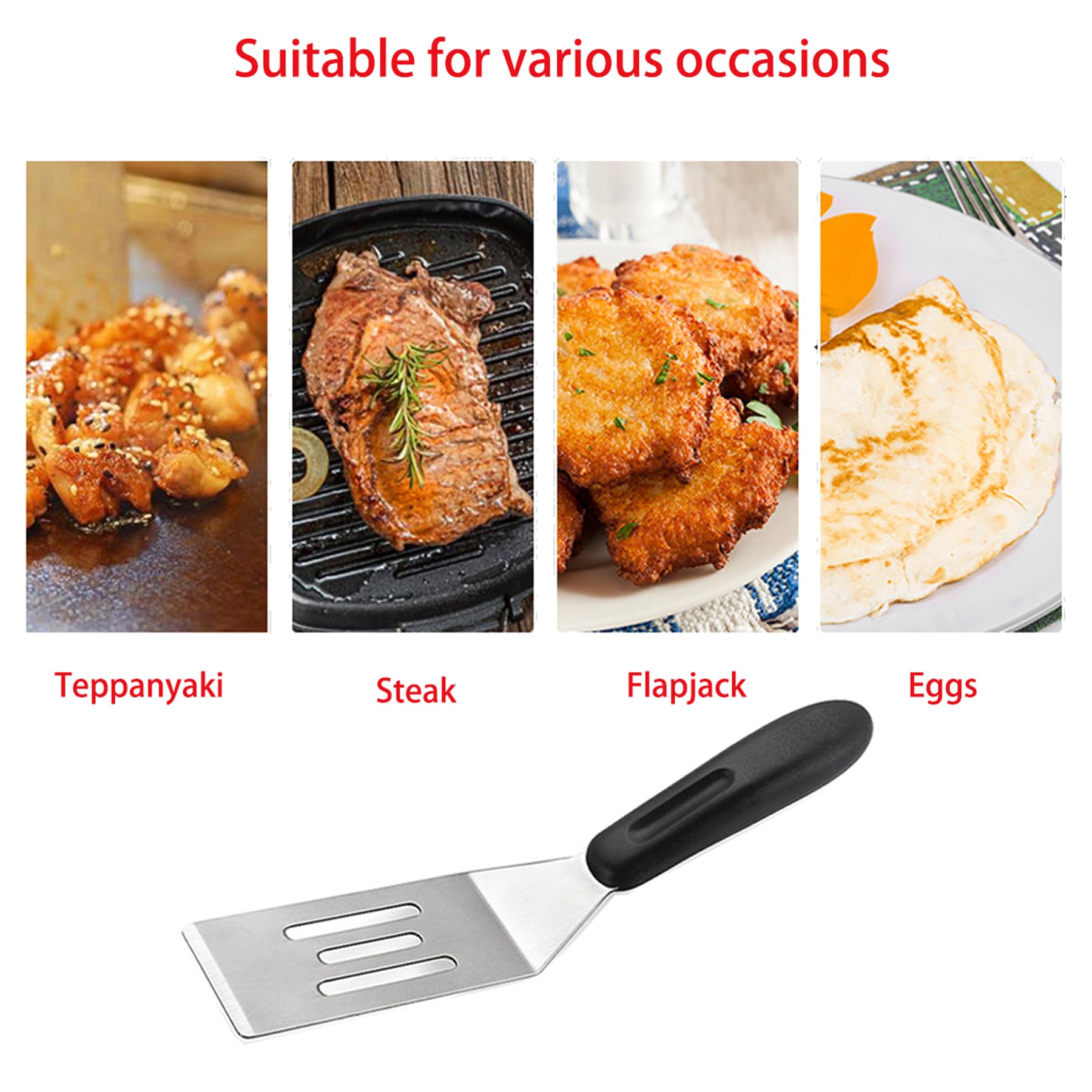 Mini Spatula,Small Spatula for Kitchen Use,Metal Spatula for Cooking,Small Metal Spatula for Cast Iron Skillet, Ideal for Steaks,Brownies, Eggs,or Cookie etc. (1)