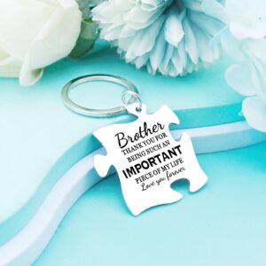 Davrock Brother Gifts from Sister Brother Birthday Gifts For Brothers from Sisters Big Brother Gift Keychain Christmas Stoking Stuffers for Men Adults My Orders Recently By Me