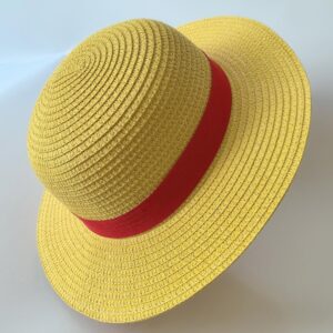 yofuhope straw hat luffy hat cospaly hats halloween performance costume party straw hat for men women kids yellow strawhats summer hat (01yellow)