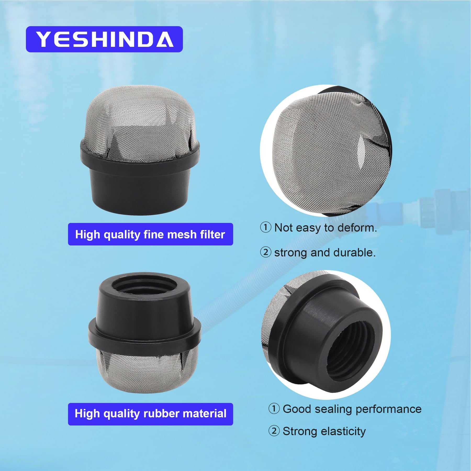 YESHINDA 190106Z Air Bleeder Screen Cap Fit for Pentair, Clear Plus,EasyClean D.E. and Quad D.E Filters