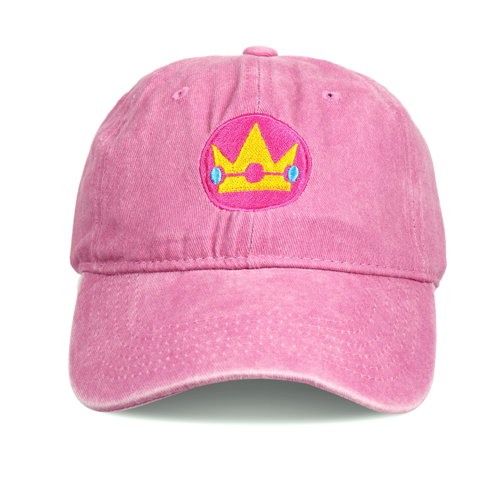 C-ZOFEK Peach Hat Multicolor Adjustable Crown Baseball Cap for Women Christmas Halloween(Pink)