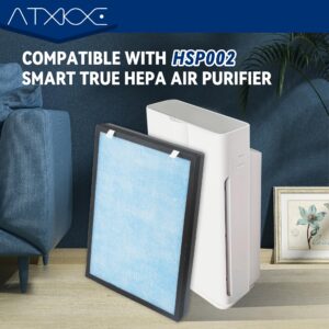 ATXKXE HSP002 Replacement Filter Compatible with Hathaspace Air Purifier Filter HSP002, 2 Pack