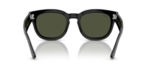 Ray-Ban RB0298S Mega Hawkeye Square Sunglasses, Black/Green, 53 mm