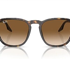 Ray-Ban RB2203 Square Sunglasses, Havana/Clear Gradient Brown, 52 mm