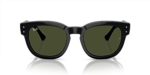 Ray-Ban RB0298S Mega Hawkeye Square Sunglasses, Black/Green, 53 mm