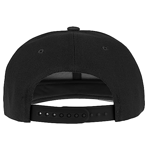 Gelante Snapback Hats for Men - Flat Bill Brim Baseball Cap Hat - Plain Blank Adjustable 1500-1PC Black