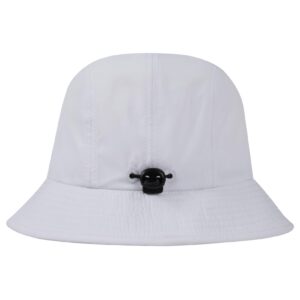 BASSDASH UPF50+ Fishing Bucket Hat for Men Women Lightweight Water Resistant Packable Outdoor Summer Sun Hats FH13 White