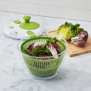 Cuisinart Large Spin Stop Salad Spinner- Wash, Spin & Dry Salad Greens, Fruits & Vegetables, 5qt, CTG-00-SAS1