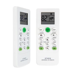 universal ac remote control - 6000 in 1 lcd a/c conditioning controller for multiple brands including mitsubishi, toshiba, hitachi, fujitsu, daewoo, lg, samsung, electrolux, sanyo, and aux