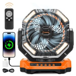 saker rechargeable camping fan-40000mah battery powered tent fans with led lantern,hanging hook,auto-oscillating,quiet portable ceiling table fan for car travel rv camp hurricane emergency