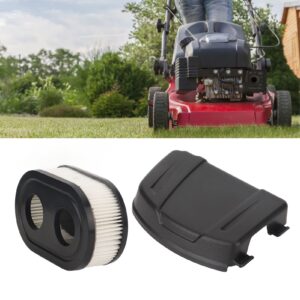 Lawn Mower Air Cleaner Cover, Black ABS Air Filter Cover Kit Lawn Mower Replacement Parts 594575 Air Cleaner Cover Fit for 650EXI 675EXI 675IS Mower Accessories