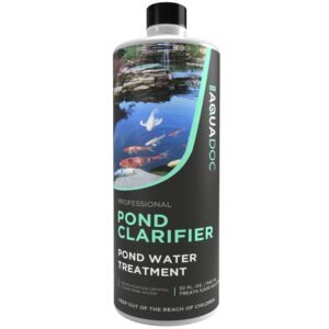 pond clarifier - fish-friendly koi pond water clarifier to quickly clear murky pond water and remove pond sludge with natural enzymes - fish pond water treatment - aquadoc pond supplies