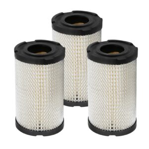 syowada 3 pcs air filter replacement for tecumseh ecv100 ecv120 lv148xa lv156ea lv156xa, 10305 air filter replacement for craftsman 987799601 chipper shredder (3 pcs)