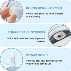 Stanley Cup Accessories - Set of 8 Stanley Spill leak Stopper and Stanley Cup Boots Stanley Straw Cover For Stanley Cup Models 1.0 and 2.0， Stanley Accessories 40 oz Stanley Cup