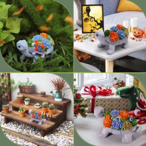 Eletorot Turtle Birthday Gifts for Mom: Solar Garden Statues with 7 Led Lights, Unique Gardening Gifts for Grandma Mom Women, Outdoor Decor for Patio, Backyard, Yard