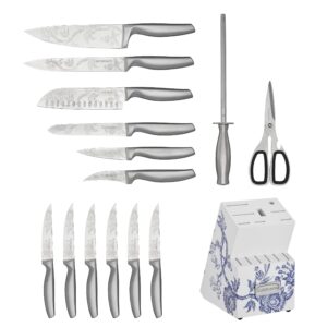 Cuisinart 15pc Caskata Collection™ Stainless Steel Hollow Handle Cutlery Block Set, C77SS-15PKCA