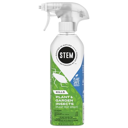 STEM Insect Spray for Indoor and Outdoor Plants, Kills Garden Insects, Plant Safe: Water Based, Botanical Insecticide, 12 oz (Pack of 1)