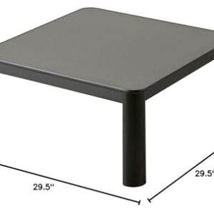 KEN JAPAN KB-75US(BK) Kotatsu Heater Table with 120V Electric Heater Low-Lying Dining and Work Desk Square W29.5xD29.5xH15inches Table top Surface Reversible Gray Brown Color Home and Living