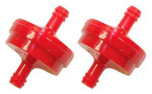 2 pack 298090s 394358 lawn mower 1/4" inline gas fuel filter replace for briggs stratton 5018 298090 298090s toro 42-5240 56-6360 john deere am107314 lg298090 lg298090s pt4265