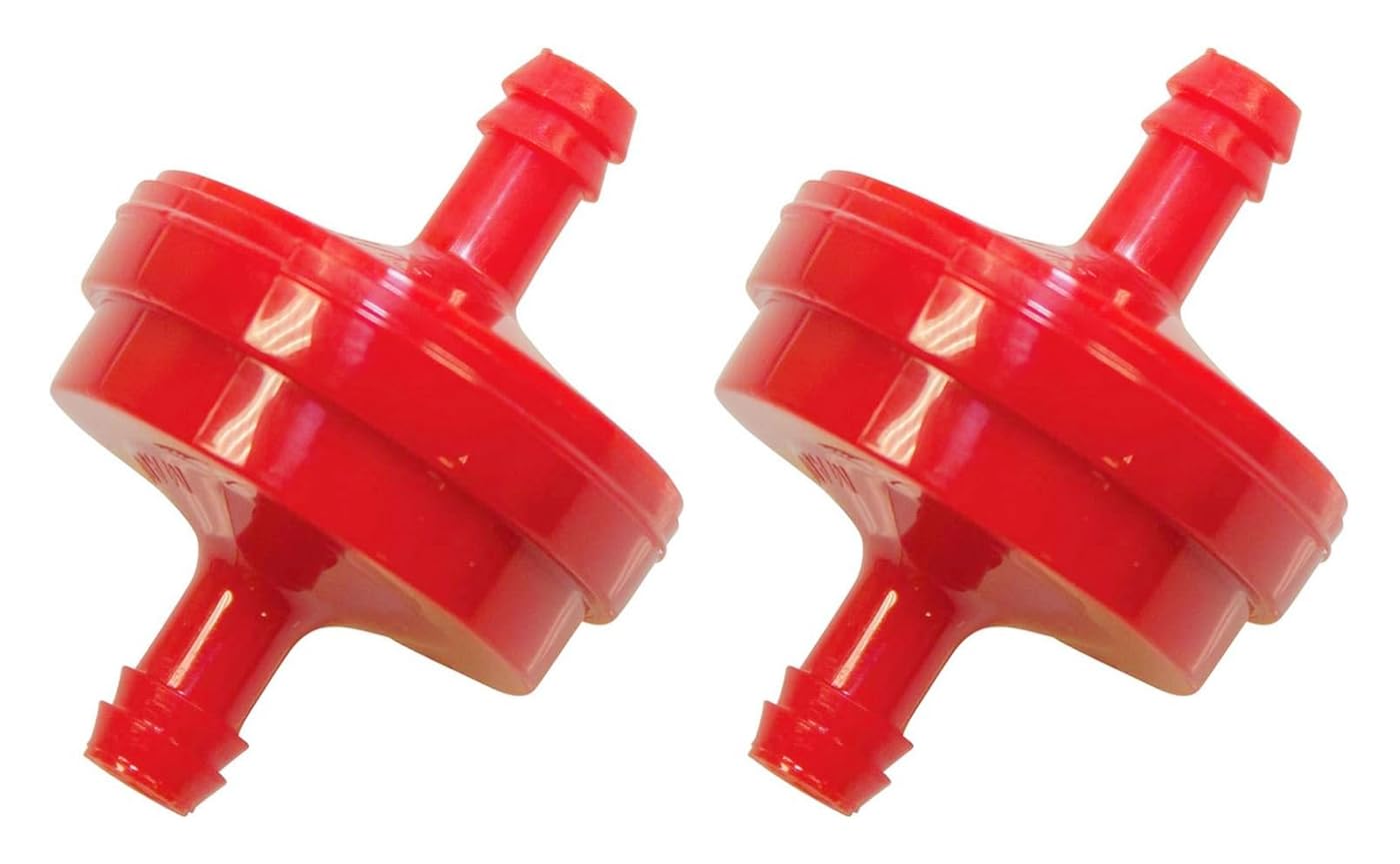 2 Pack 298090S 394358 Lawn Mower 1/4" Inline Gas Fuel Filter Replace for Briggs Stratton 5018 298090 298090S Toro 42-5240 56-6360 John Deere AM107314 LG298090 LG298090S PT4265