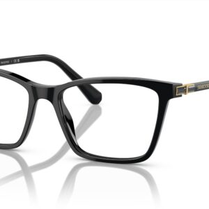 SWAROVSKI SK2015 Prescription Eyewear Frames, Black/Demo Lens, 51 mm