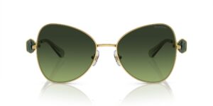 swarovski sk7002 sunglasses, gold yellow/brown, 57 mm