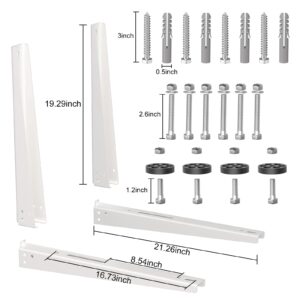 Mini Split Bracket for 7000-24000BTU Ductless Wall Mounting Air Conditioner Outdoor Heat Pump System Stand Support 330Lbs