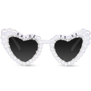 bride sunglasses for bachelorette - white glasses with rhinestone for bridesmaid sunnies, bride to be gift, bachelorette accessories party favors