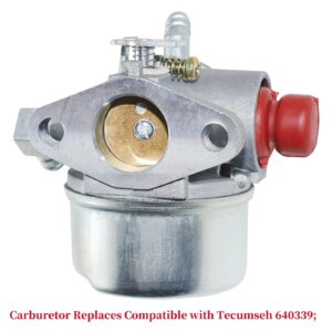 GELASKA 640339 Carburetor with 35066 Air Cleaner Elements for Tecumseh LEV90, TEC-640339, LV148XA, LV148EA, LV156XA, LV156EA 4 Cycle Vertical Engines