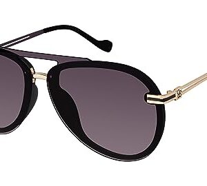 Jessica Simpson Women's J6195 Modern Aviator Pilot Sunglasses with UV400 - Glamorous Sunglasses for Women, 65mm