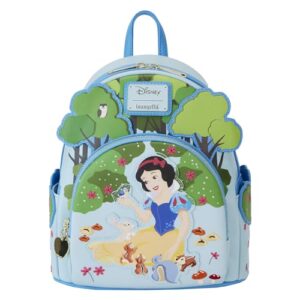 loungefly disney snow white forest scene mini-backpack, amazon exclusive