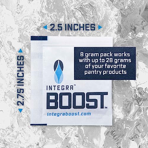 Integra Boost 2-Way Humidity Control Pack - Preserve Flavor & Control Humidity at 62% RH - Moisture Absorber for Herbs, Spices & More - 8 Gram (Pack of 20)