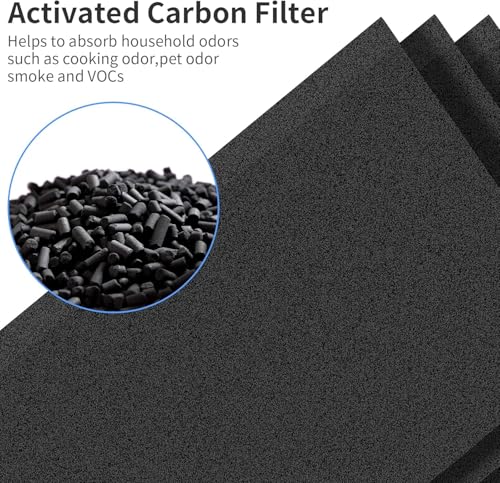 VALZONE Washable Pre-Filter Set for Winix Air-Purifier PlasmaWave C535 5300-2 6300-2, 2 Washable Fine Mesh Pre-Filters and 2 Activated Carbon Filters